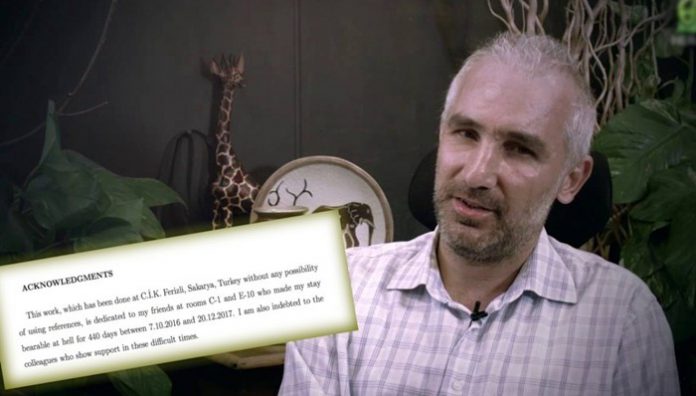 Physicist retained sanity in Turkish prison by writing research papers ...