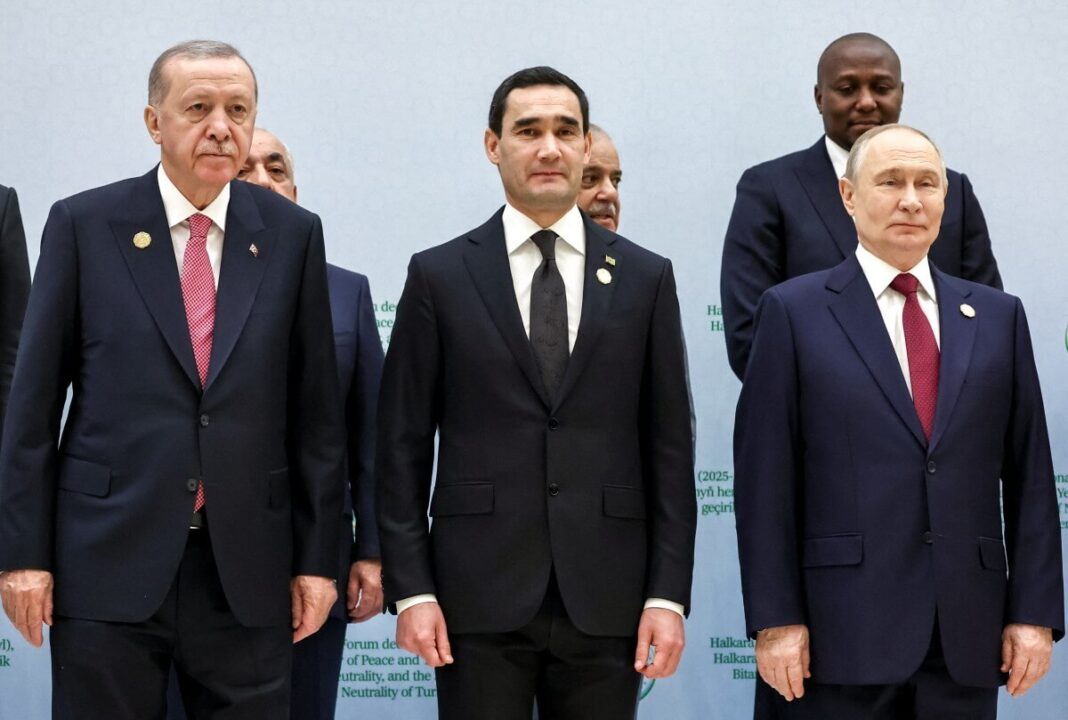 Russian, Turkish and Iranian presidents meet in Turkmenistan for rare ...